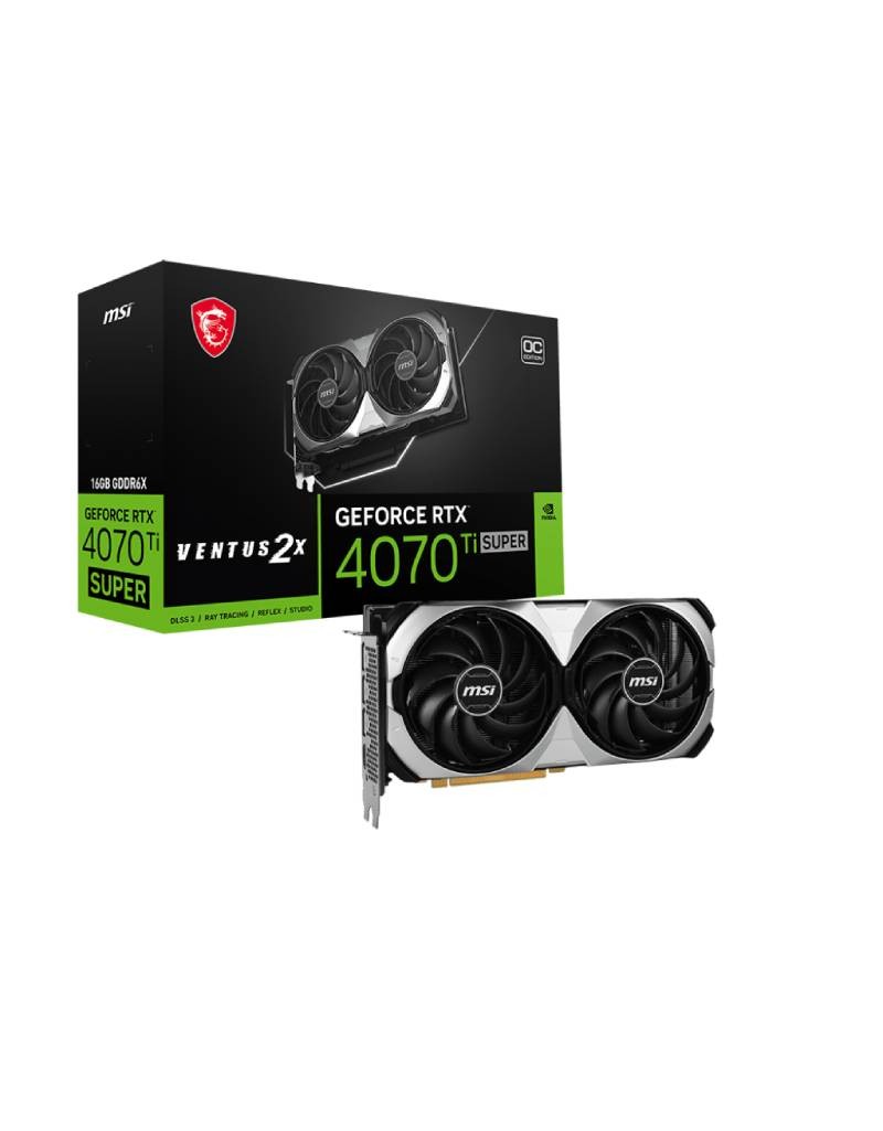 MSI nVidia GeForce RTX 4070 Ti 16GB 256bit RTX 4070 Ti SUPER 16G VENTUS 2X OC