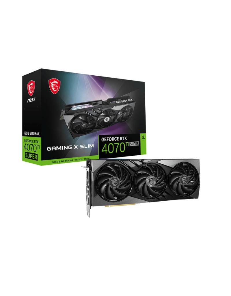 MSI nVidia GeForce RTX 4070 Ti 16GB 256bit RTX 4070 Ti SUPER 16G GAMING X SLIM