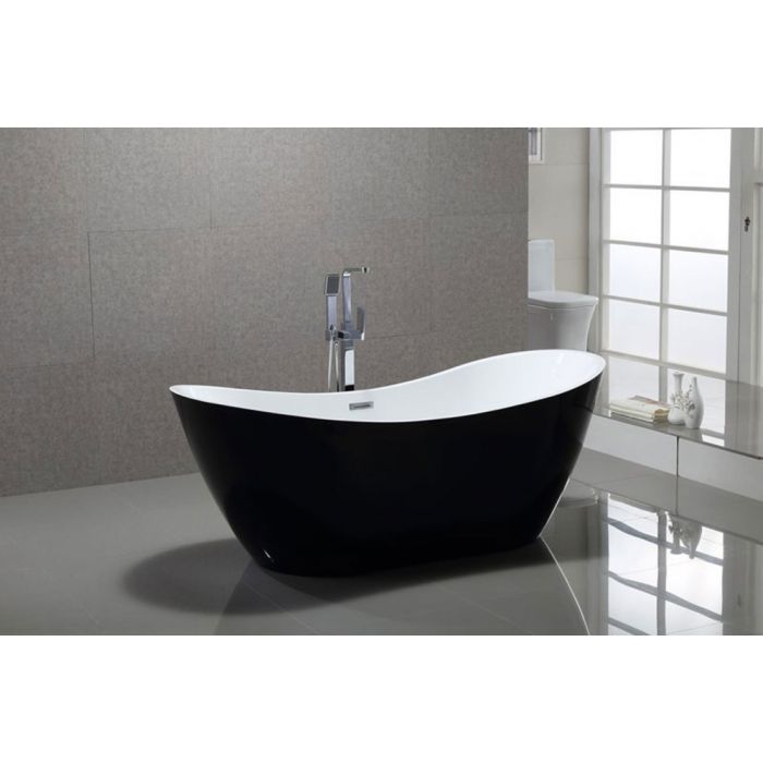 Kada samostojeća TENDER 353 Black 180x80 cm D