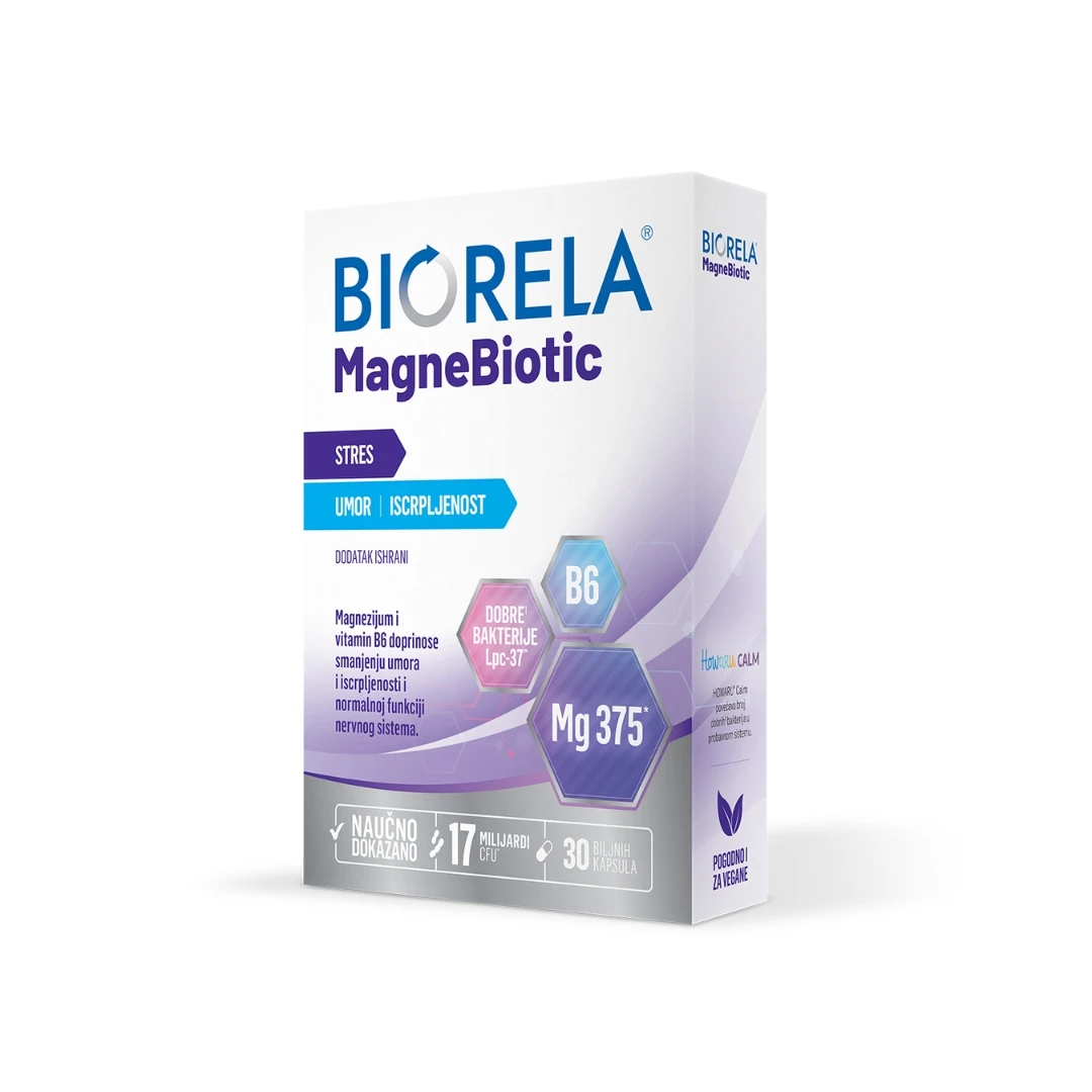 BIORELA® MagneBiotic 30 Biljnih Kapsula; Stres; Umor; Iscrpljenost