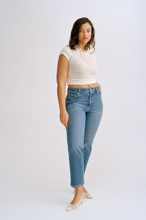 Slim Straight High Ankle Jeans