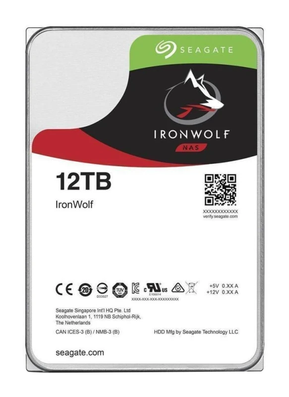 Seagate 12TB 3.5" SATA III Ironwolf Guardian NAS (ST12000VN0008) hard disk