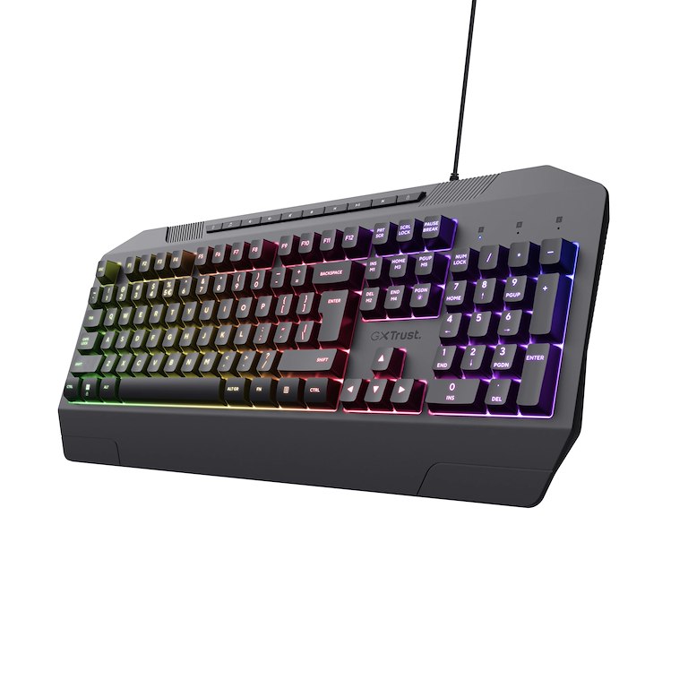 Trust GXT836 EVOCX US RGB gejmerska tastatura crna