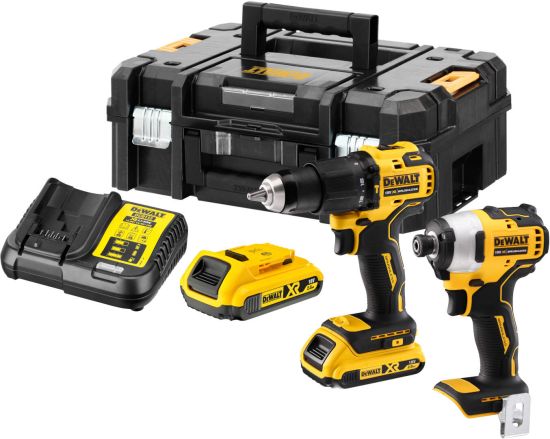 DeWALT set akumulatorskih alata DCD709 + DCF809 18V; 2x2,0 Ah XR Li-Ion + TSTAK kofer (DCK2062D2T)
