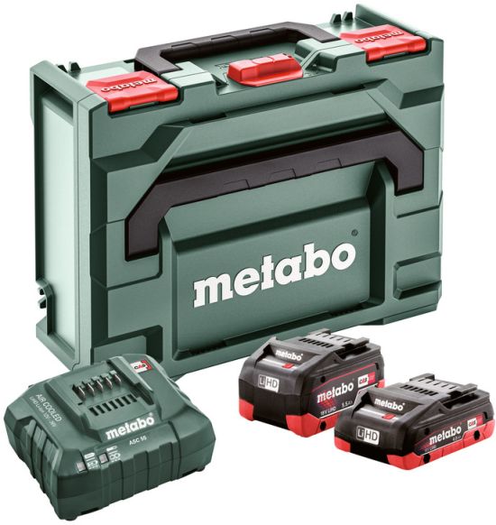 Metabo Basic Set baterija 1 x LiHD 4,0 Ah + 1 x LiHD 5,5 Ah + Metaloc kofer 18V; za Metabo alate (685136000)