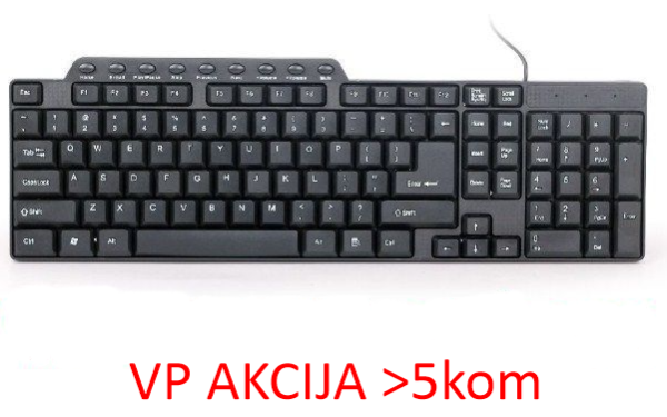 KB-UM-104 Gembird Multimedijalna tastatura US layout black USB