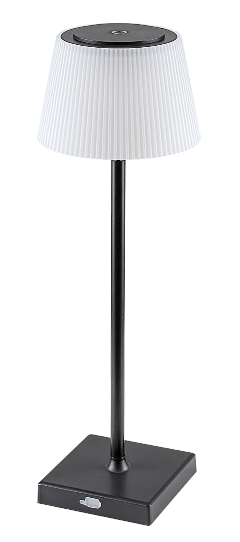 Taena spoljna ili unutrašnja punjiva stona lampa crna 4W 200Lm 3000-5000K
