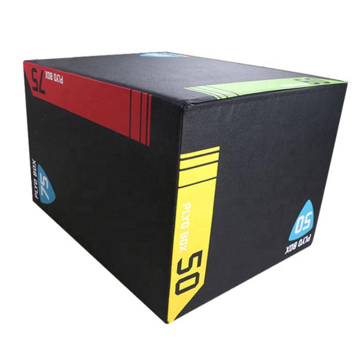 HEAVY DUTY SOFT PLIO BOX 3D - PLYO BOX - OBLOŽENA PLIO KUTIJA EXTRA STABILNOSTI - 75X60X50 CM