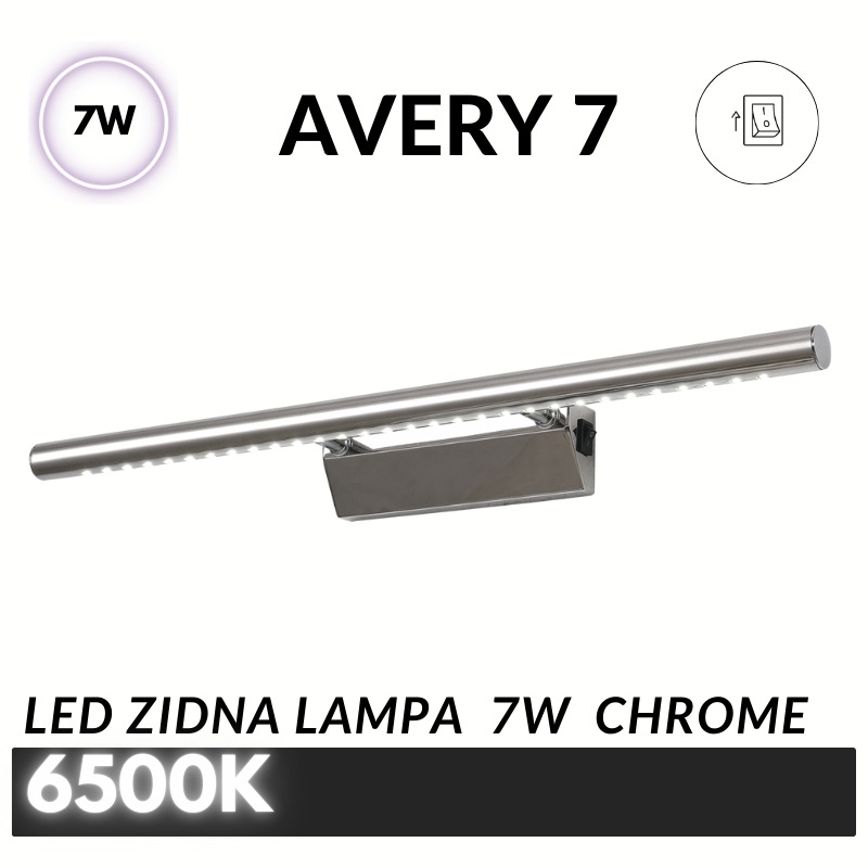 MEGGA, AVERY ZIDNA L. LED 7W 6500K CH, 000466