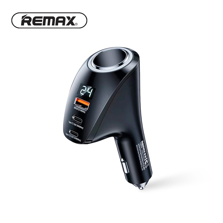 Auto punjač REMAX Warriors RCC-339 FAST CHARGE 2XPD+USB+12/24V 88.5W (crni)