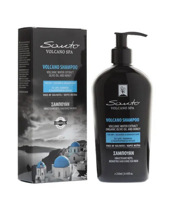 Santorini Volcano Spa – Šampon za suvu, farbanu i oštećenu kosu 250 ml