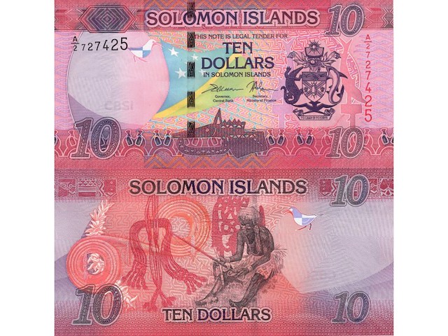 SOLOMON ISLANDS Solomonova ostrva 10 Dollars 2017 UNC,