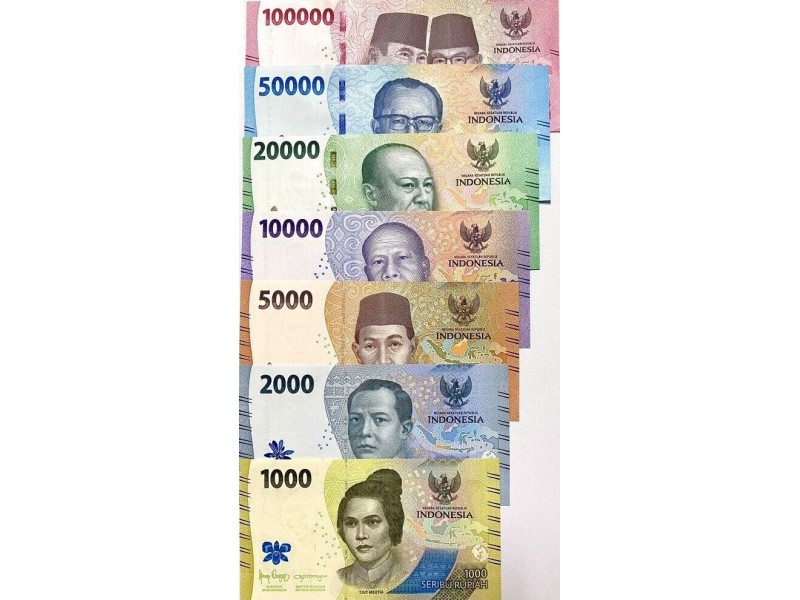 INDONESIA kompletan set novčanica 2022 UNC