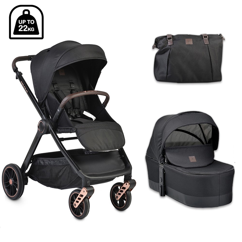 CANGAROO MACAN KOLICA 3U1 BLACK I-SIZE