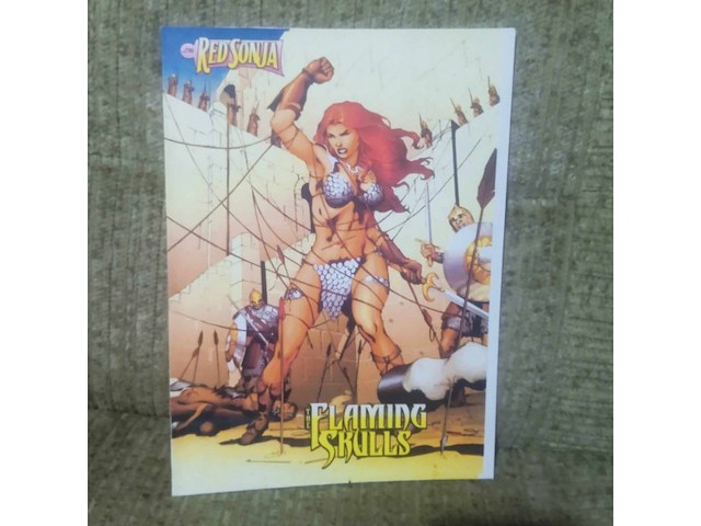 RED SONJA   FLAMING SKULLS