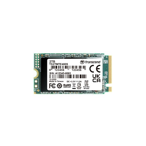 Transcend 2TB 400S M.2 2242 NVMe PCIe Gen3 SSD | TS2TMTE400S