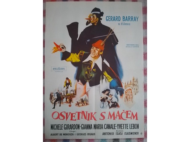 plakat OSVETNIK S MAČEM