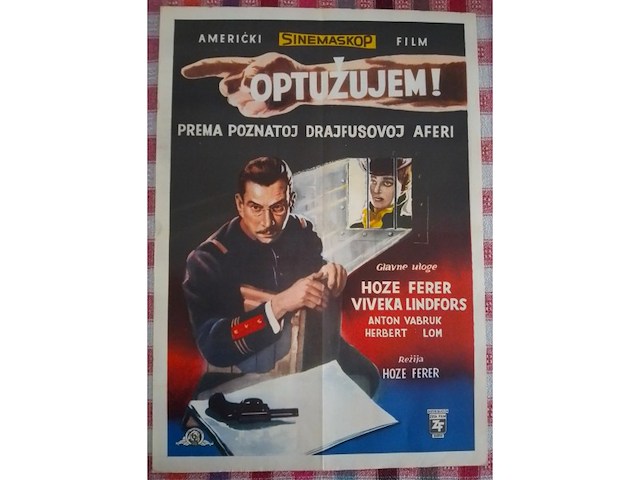 plakat OPTUŽUJEM