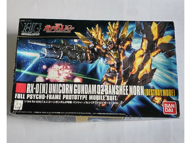 maketa BANDAI RX-0 (N) UNICORNGUNDAM 02 BANSHEE NORN