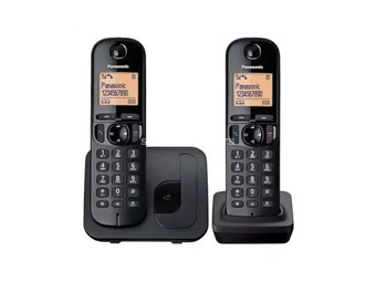 Bežični telefon Panasonic KX-TGC 212 FXB Crni - duo