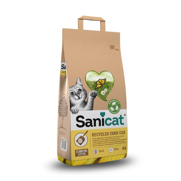 Sanicat posip za mačke Recycled Corn Cob 6 l