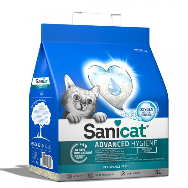 Sanicat posip za mačke Advanced Hygene 5 l