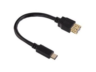 Hama (135712) crni kabl USB-C (muški) na USB-A (muški) 0.15m