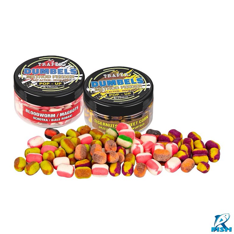 Traper Dambels Dvobojni Pop-Up 8-10mm 30gr