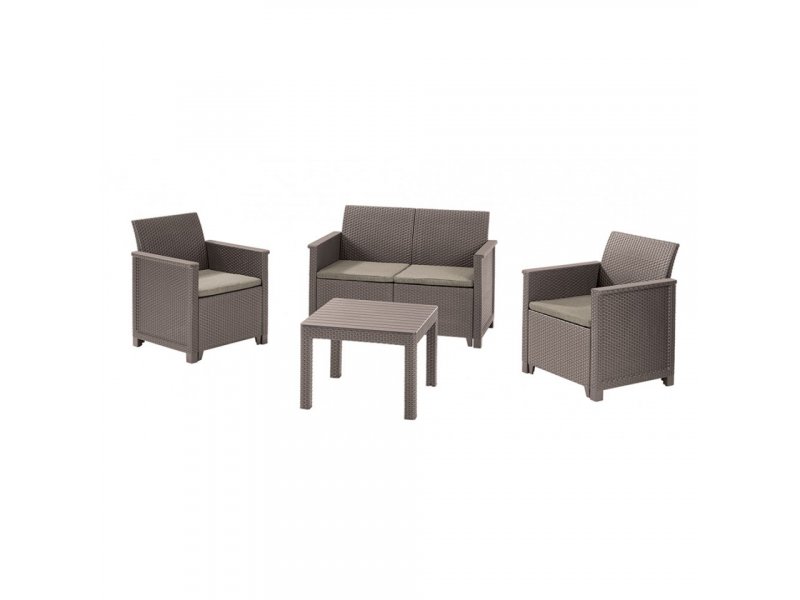 KETER EMMA 2 SEATER BAŠTENSKI SET, KAPUĆINO