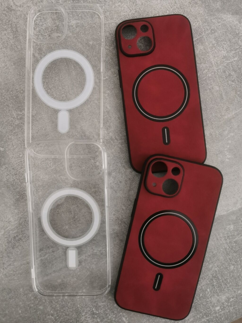 Maskice za Iphone 15 NOVE ODLICNOG kvaliteta 2 silikonske 2 crvene