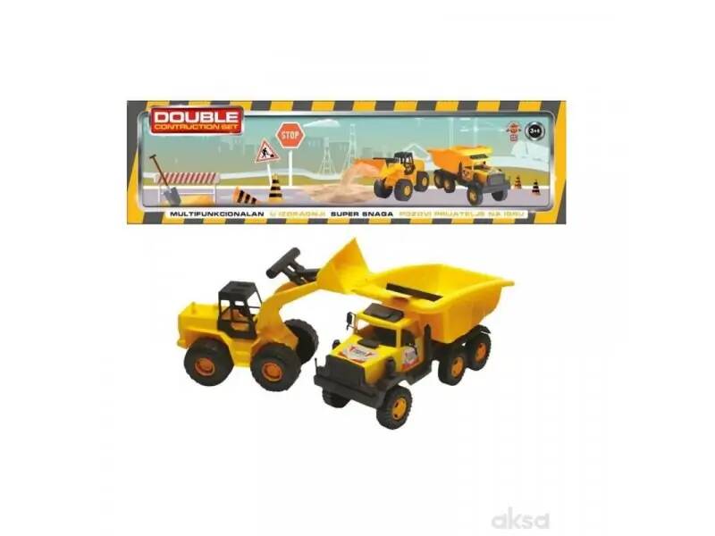 DOUBLE CONSTRUCTION BULDOZER I KAMION U KUTIJI 20X70X19CM GUCLU SR4577 (47886)