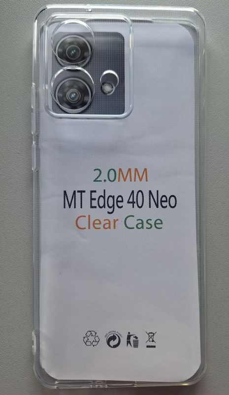 TPU maska CLEAR SOLID za Motorola Moto Edge 40 NEO 2023 (6.55") providna