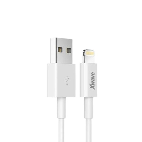 XWAVE kabl USB Iphone Lihgtning 3A 2m, bela