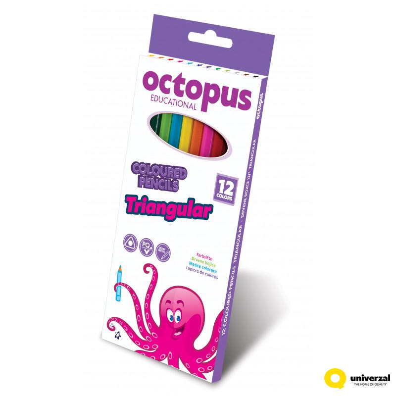 DRVENE BOJE 12/1 OCTOPUS TRIANGULAR UNL-0100