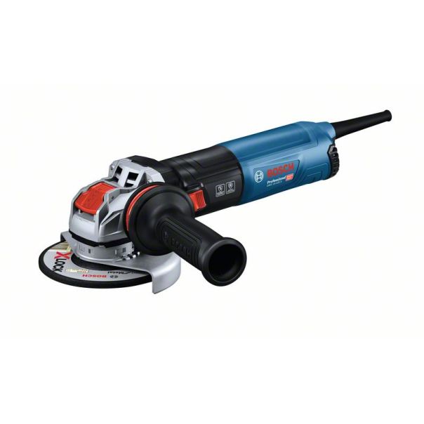 BOSCH Ugaona brusilica sa sistemom X-LOCK GWX 14-125 S, 1400W, u kartonskoj kutiji sa pomoćnom ručicom