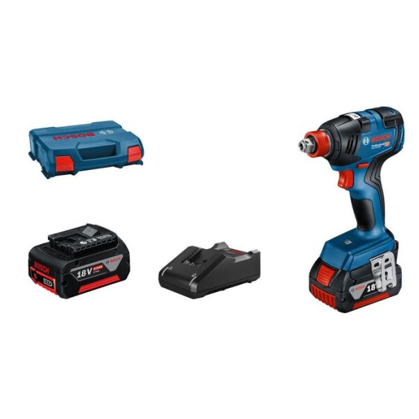 BOSCH Aku rotacioni udarni odvrtač GDX 18V-200 sa 2 x 4,0 Ah Li-ion , brzi punjač