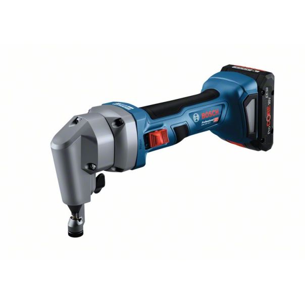 BOSCH Aku grickalica za lim GNA 18V-16 E u L-BOXX 136 sa 2 x 4,0 Ah ProCORE18V Li-ion , brzi punjač