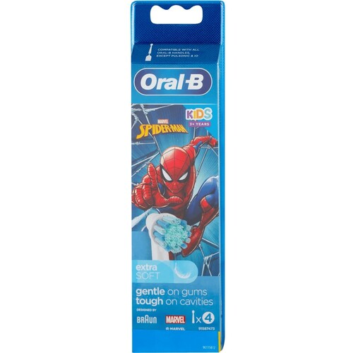 ORAL-B Refill Kids Spiderman 4 pcs