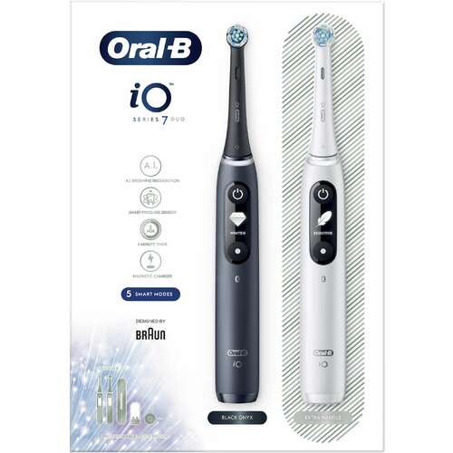 ORAL-B iO Series 7 Duo Pack White+Black