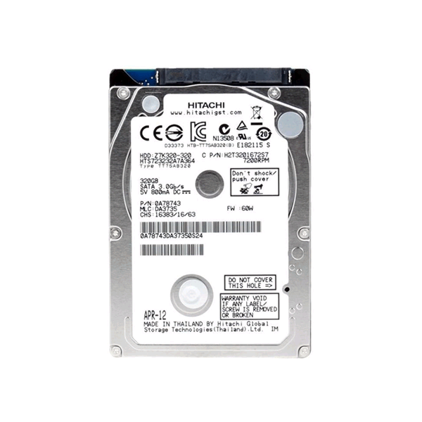 320GB Hard disk Hitachi-HGST Travelstar