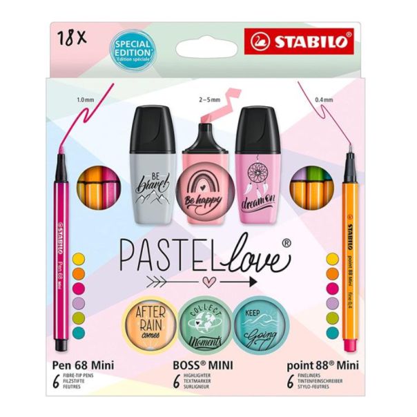 STABILO Pastel love, mini, Kreativni set 1/18