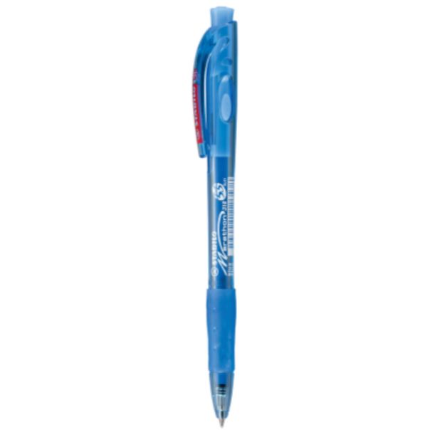 STABILO Hemijska olovka Marathon, mastilo traje 5.5km pisanja, plava, kutija 1/10