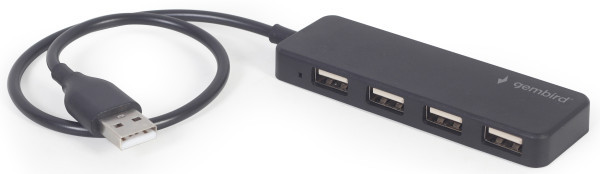 UHB-CM-U2P4-01 Gembird 4-port USB Type-C HUB, black