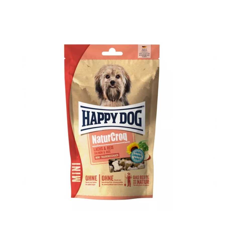 Happy Dog poslastica za pse Mini Snack Naturcroq - Losos 100g