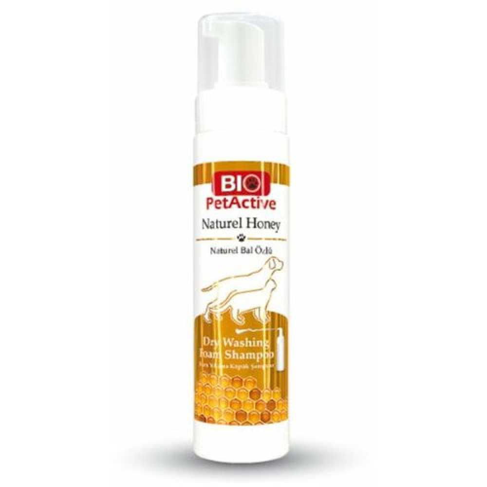 BIO PetActive Natural Honey Dry Washing foam Shampoo za pse 150g