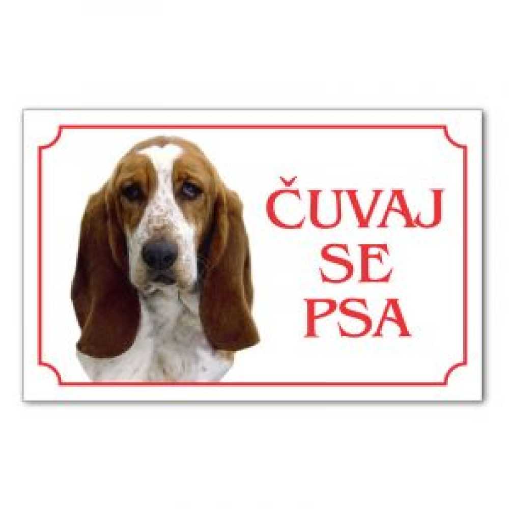 Tabla Čuvaj se psa - BASET