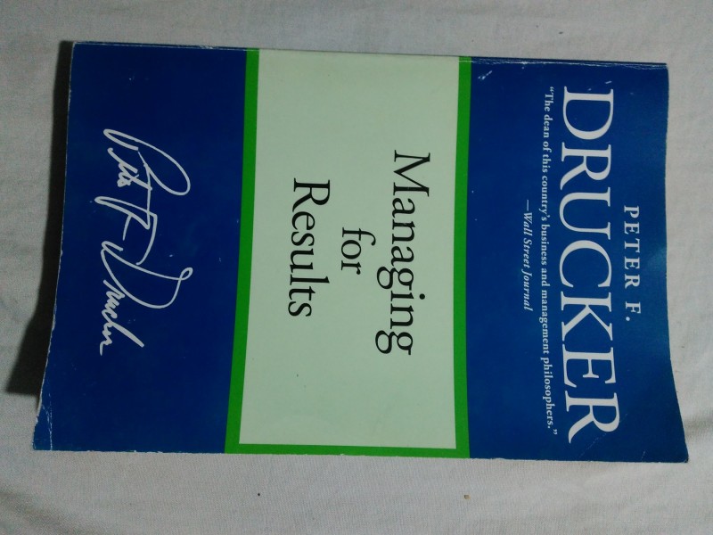 Managing for Results Book by Peter Drucker
