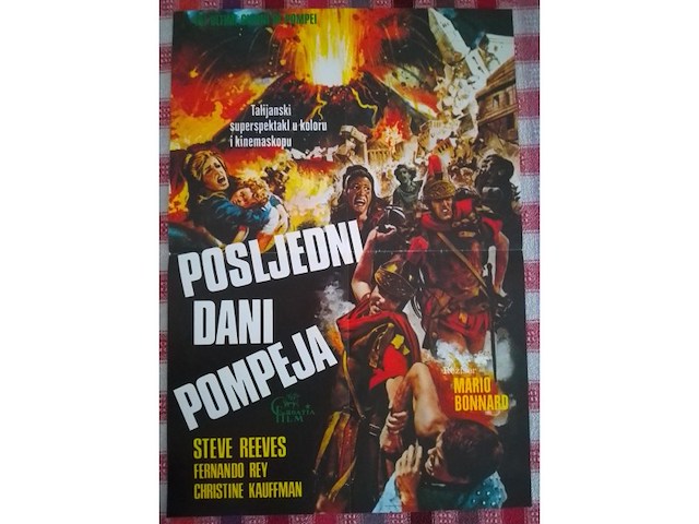 plakat POSLEDNJI DANI POMPEJA