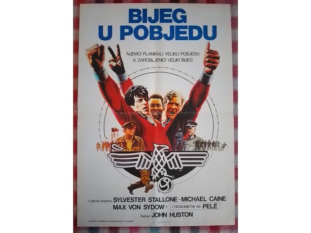plakat BIJEG U POBJEDU (Sylvester Stallone / Pelé)