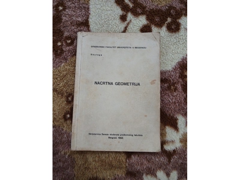 Nacrtna geometrija - Vjekoslav Sbutega